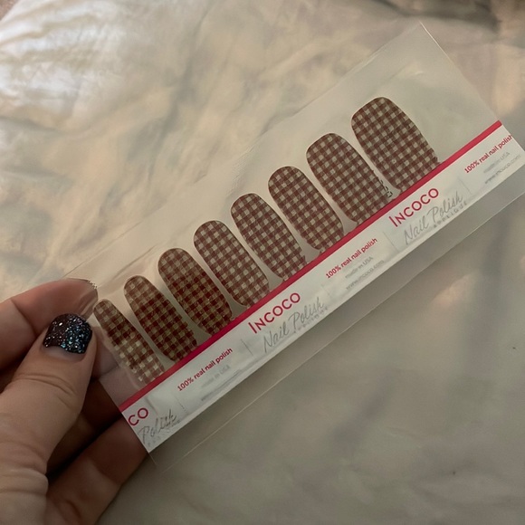 Incoco | Makeup | Incoco Nail Wraps Holiday Cheer Plaid Retired Rare | Poshmark